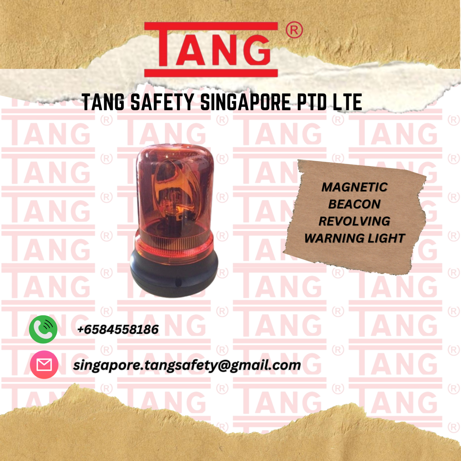 MAGNETIC BEACON REVOLVING WARNING LIGHT – TangSafety