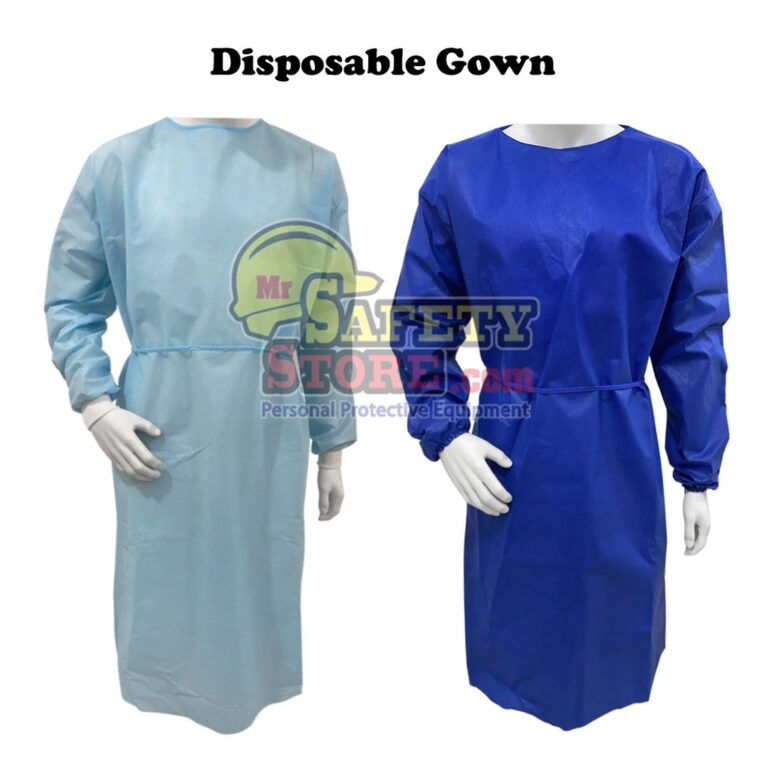 Disposable Gown-Light Blue/Royal Blue – TangSafety